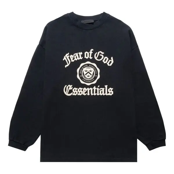 Fear Of God Fw24 Heavy Long Sleeve T-shirt - Black