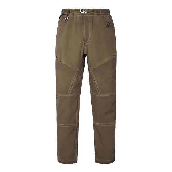 Nike X Ease Solid Color Loose Lacing Cropped Pants Asia Sizing 'tan - Brown
