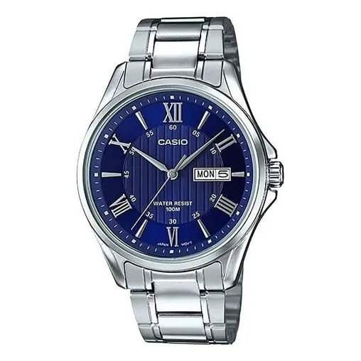 Casio Stainless Steel Analog Watch - Blue