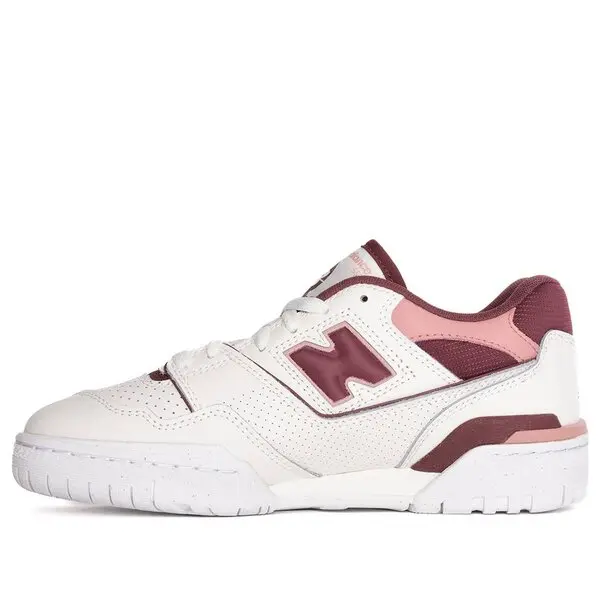 NEW BALANCE 550 Sneakers - White/washed Burgundy