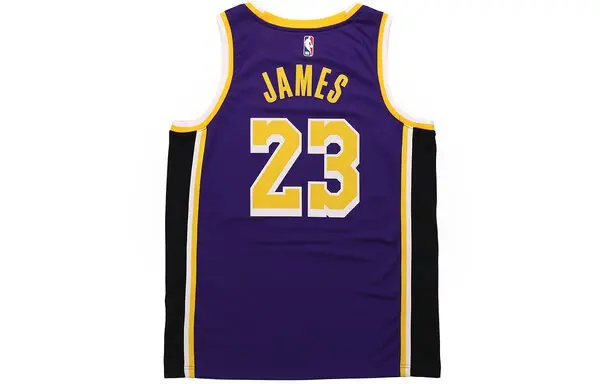 JORDAN Los Angeles Lakers Lebron James Statement Jersey - Purple