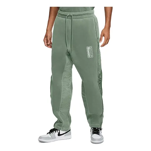 JORDAN 23 Engineered Splicing Zipper Long Pants - Green