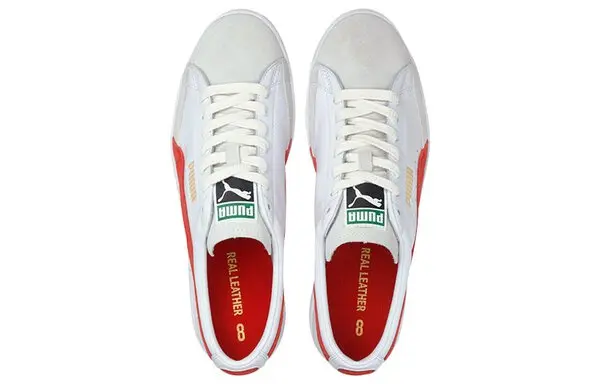 PUMA Basket Vintage Casual Shoes - White/gray/red