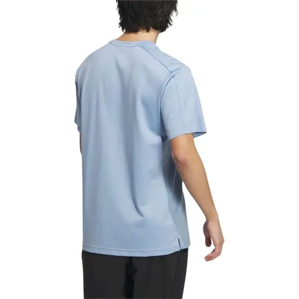 Adidas Casual Cooling Solid Color Crew Neck T-shirt Asia Sizing - Teal