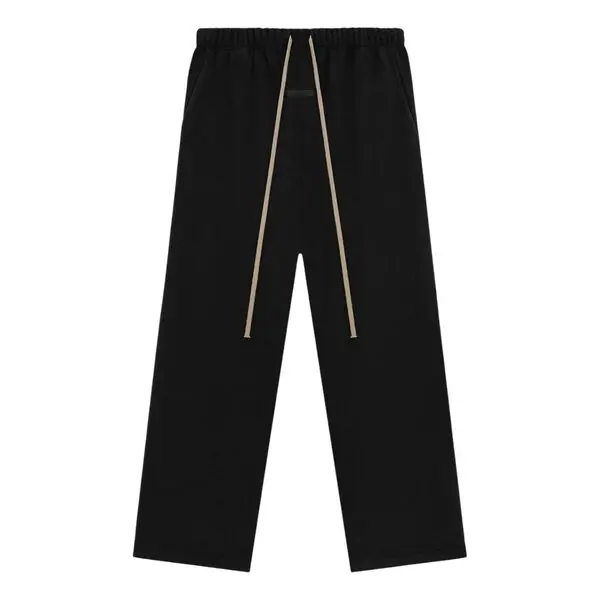 Fear Of God Ss25 Relaxed Brushed Sweatpants - Black