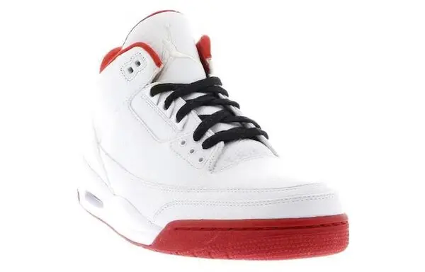 JORDAN 3 High Top Sneakers - White/red