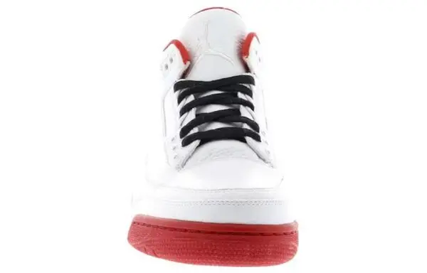 JORDAN 3 High Top Sneakers - White/red