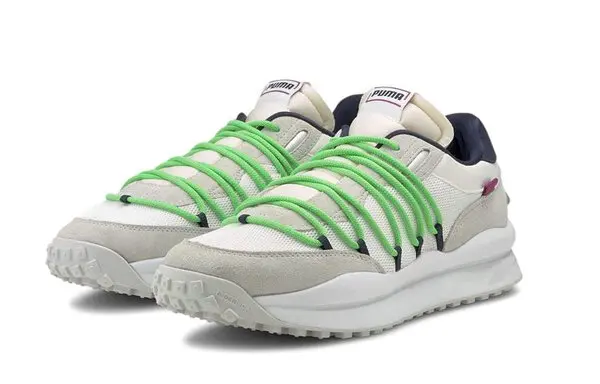 PUMA Lace Rider Pop Nimbus Cloud Sneakers - White