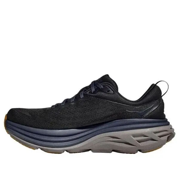 Hoka One One Bondi 8 Athletic Sneakers - Black/iron Ore
