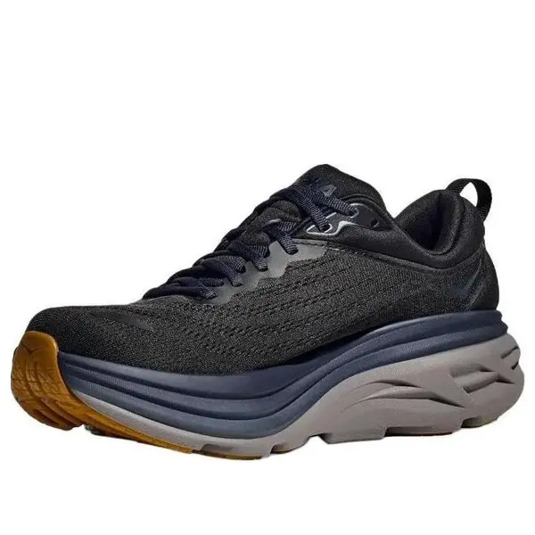 Hoka One One Bondi 8 Athletic Sneakers - Black/iron Ore