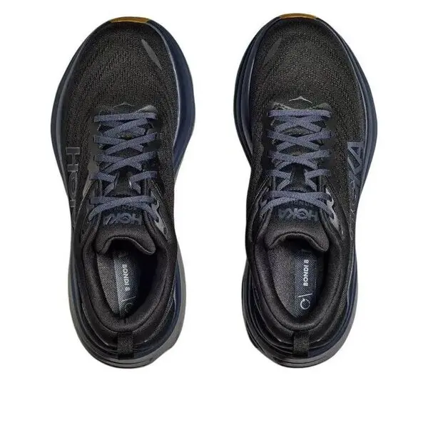 Hoka One One Bondi 8 Athletic Sneakers - Black/iron Ore