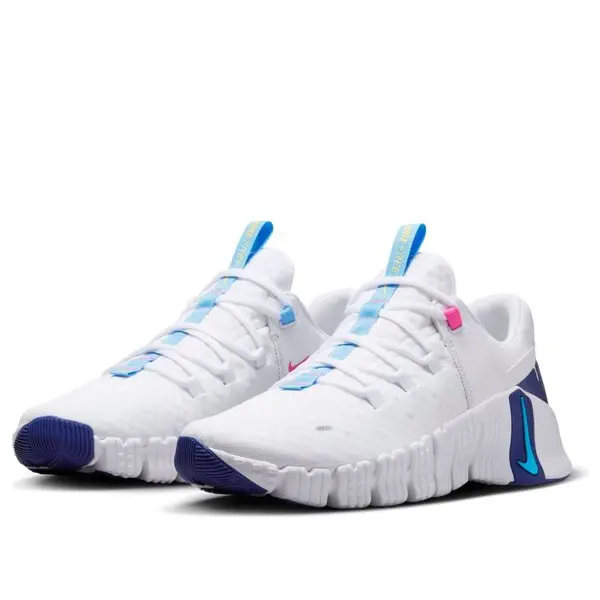 Nike Free Metcon 5 "white Aquarius Blue" Sneakers - White/blue