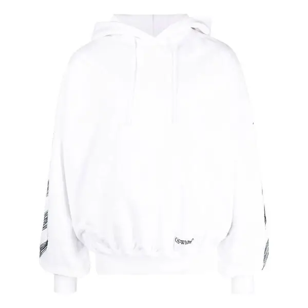 Off-White Embroidery Hoodie - White