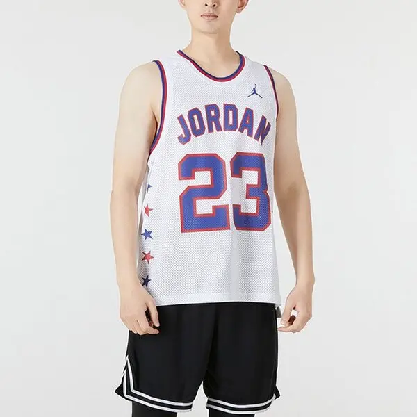 JORDAN Basketball Training Sports Vest White