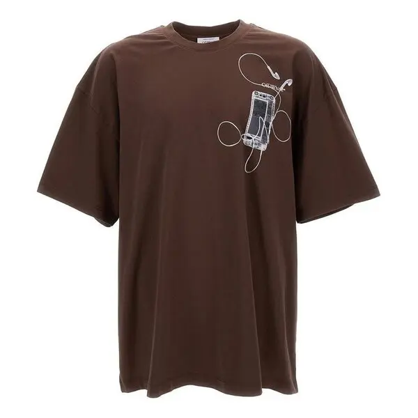 Off-White Scan Arr Over T-shirt - Brown