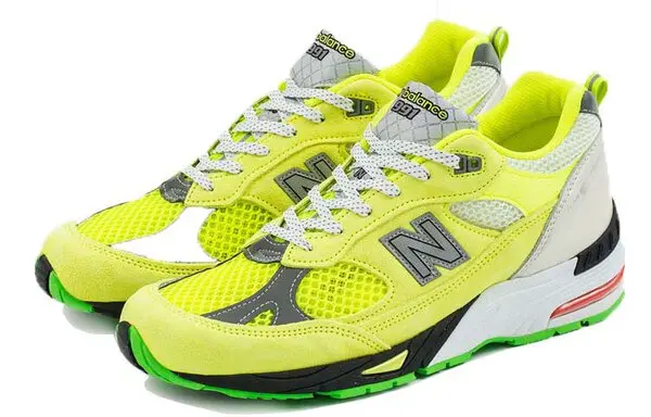NEW BALANCE Aries X 991 Made In England "neon - Yellow