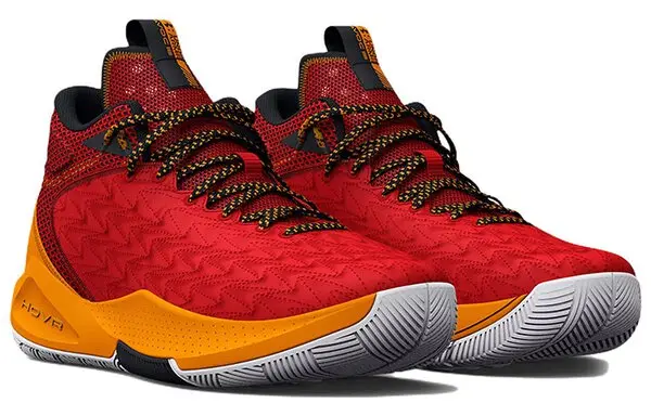Under Armour Havoc 5 Athletic Sneakers - Red/orange/grey