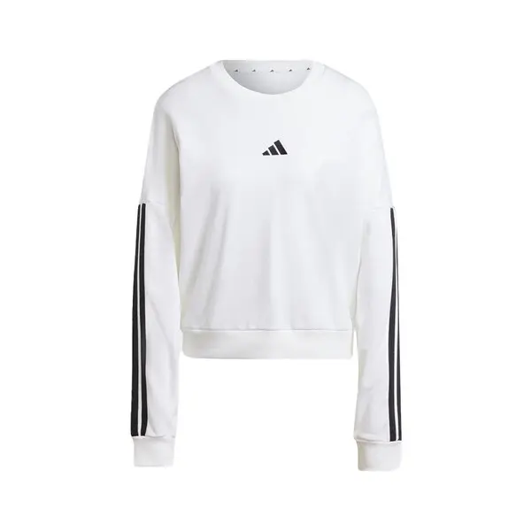Adidas Essentials 3-stripes French Terry Sweatshirt - White