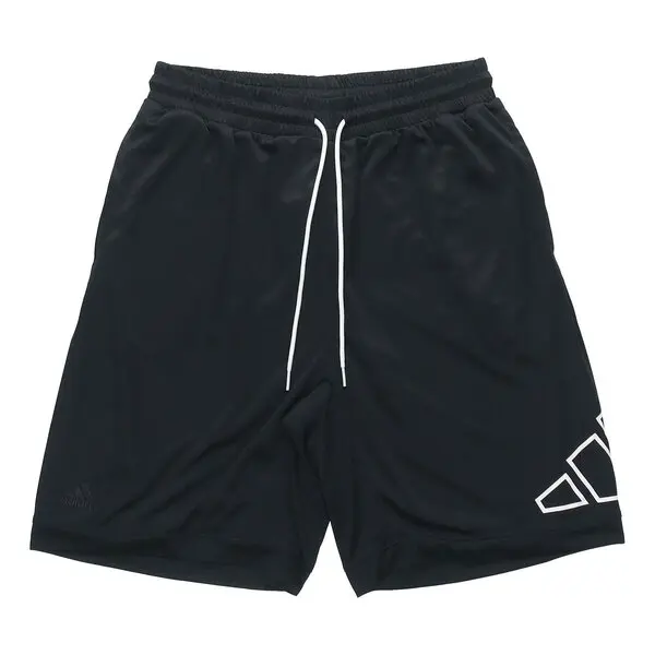 Adidas Basketball Shorts With Logo Detail - Black