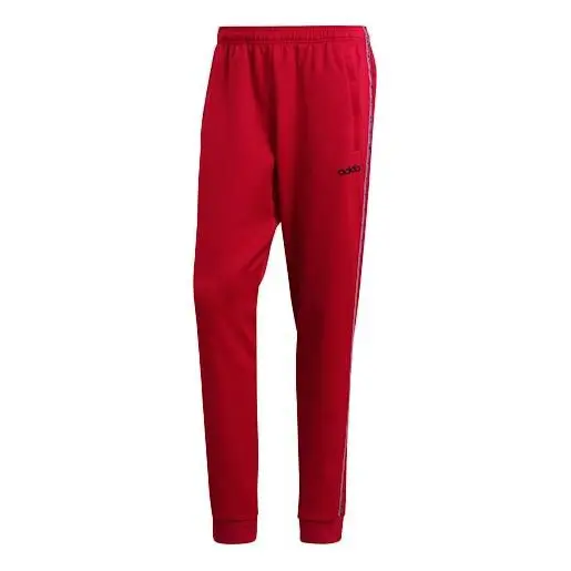 Adidas C90 Tp Logo Printing Bundle Feet Casual Sports Long Pants - Red