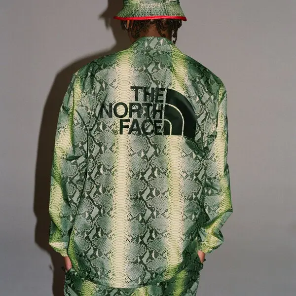 Supreme X The North Face Snakeskin Taped Seam Coaches Jacket