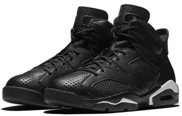 JORDAN 6 Retro "black Cat" Sneakers - Black/white