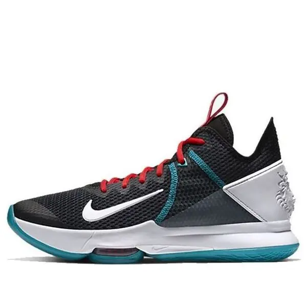 Nike Lebron Witness 4 Ep Basketball Sneakers - Black/white-chile Red