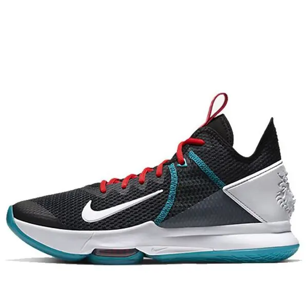 Nike Lebron Witness 4 Ep Basketball Sneakers - Black/white-chile Red