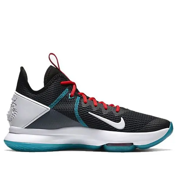 Nike Lebron Witness 4 Ep Basketball Sneakers - Black/white-chile Red