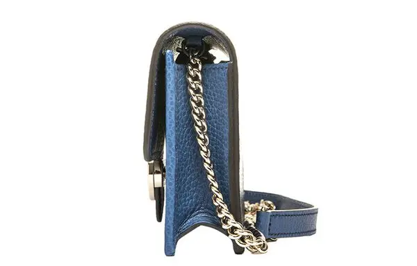 Gucci Double G Leather Woc Chain Shoulder Bag