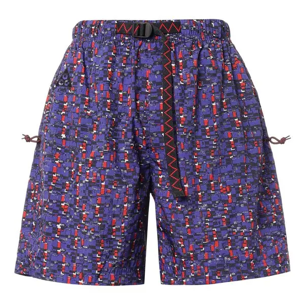 Nike Retro Woven Printed Shorts - Bluered