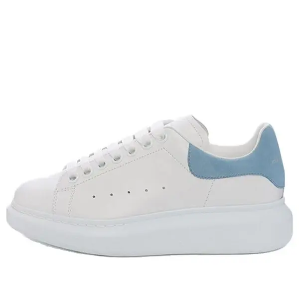 Alexander McQueen Oversized Suede Trim Sneakers - White/dream Blue