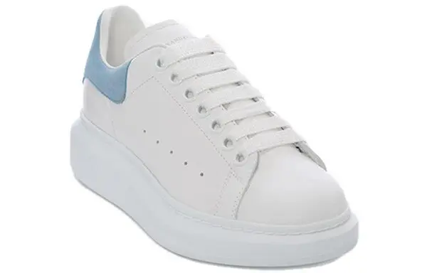 Alexander McQueen Oversized Suede Trim Sneakers - White/dream Blue