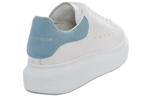 Alexander McQueen Oversized Suede Trim Sneakers - White/dream Blue