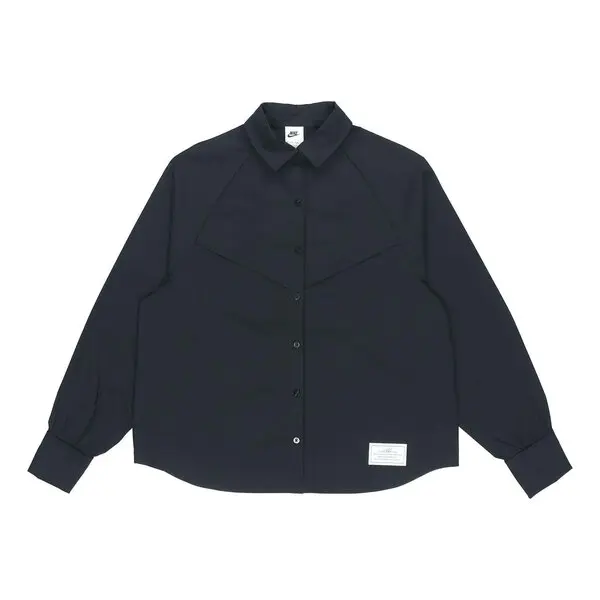 Nike Icnclsh Woven Long Sleeve Shirt - Black