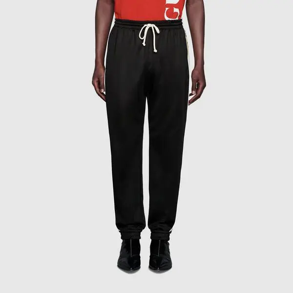 Gucci Technical Jersey Jogging Pants - Black