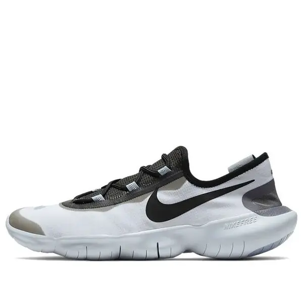 Nike Free Rn 5.0 2020 Athletic Sneakers - White/black-obsidian Mist