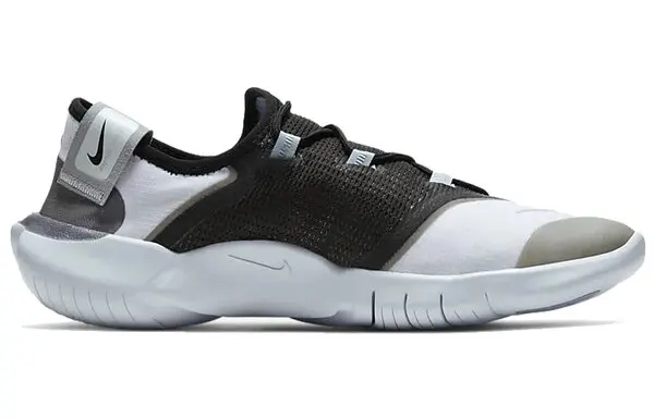 Nike Free Rn 5.0 2020 Athletic Sneakers - White/black-obsidian Mist