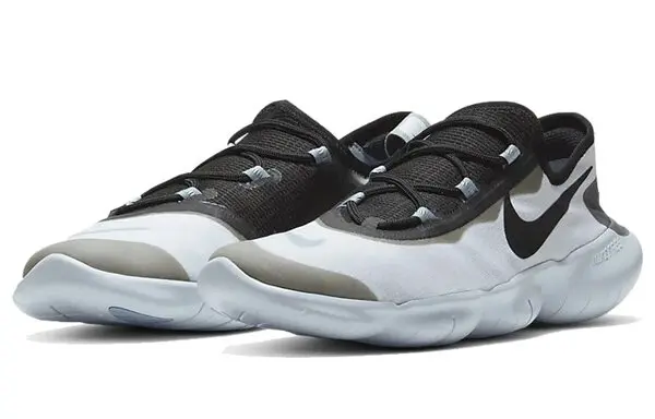 Nike Free Rn 5.0 2020 Athletic Sneakers - White/black-obsidian Mist