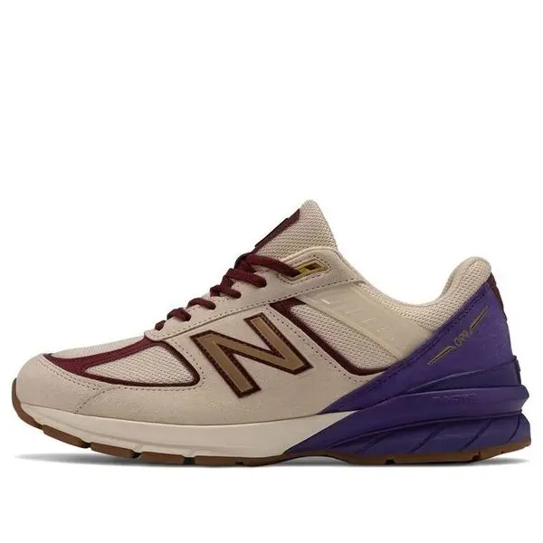 NEW BALANCE 990v5 Made In Usa "black History Month" Sneakers - Light Brown/purple