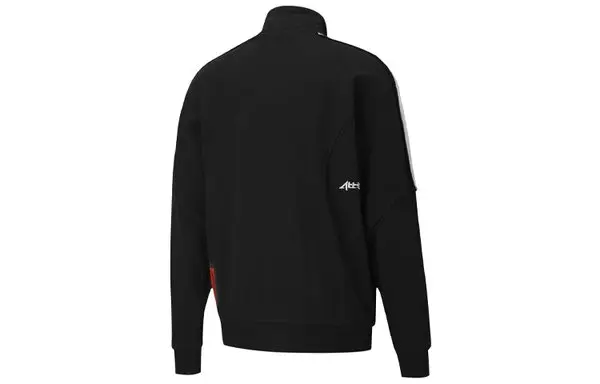 PUMA X Attempt Crossover Embroidered Logo Stand Collar Knit Jacket