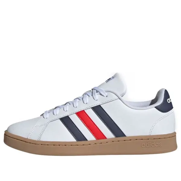 Adidas Grand Court "active Red" Sneakers - White