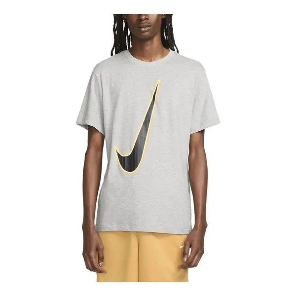 Nike Dri-fit Logo T-shirt 'grey - Grey/multi-color