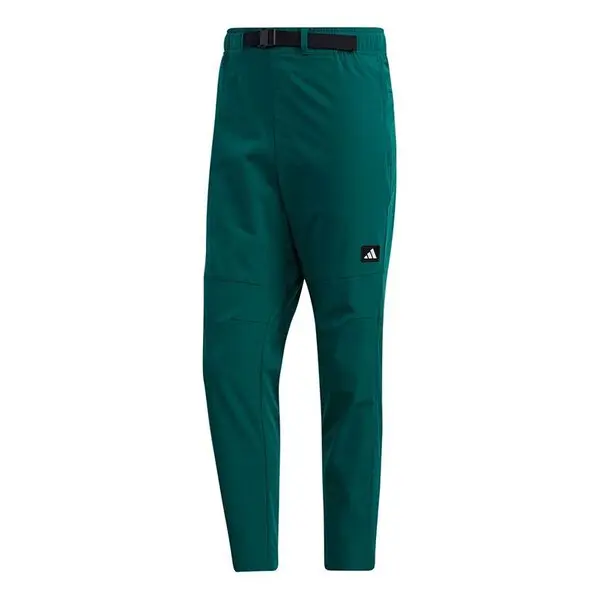 Adidas Ub Pnt Twill Leisure Sports Track And Field Running Trousers Forest - Green