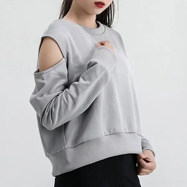 PUMA Logo Printing Round-neck Sweatshirt - Default Color