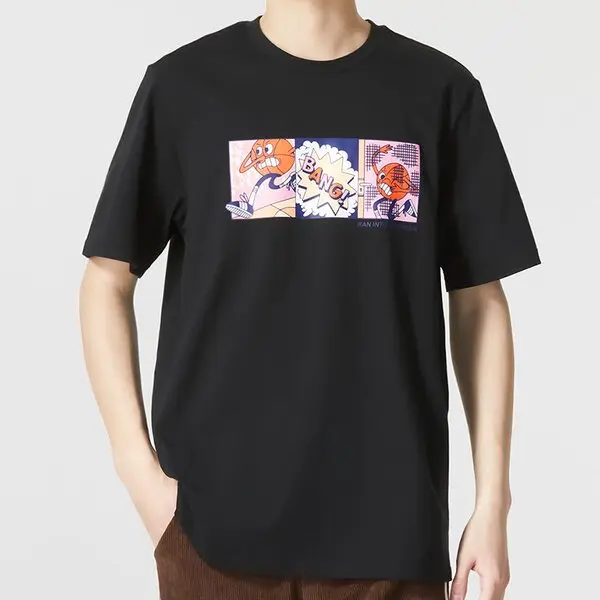 Adidas Lil' Stripe Basketball Graphic Tee 'black