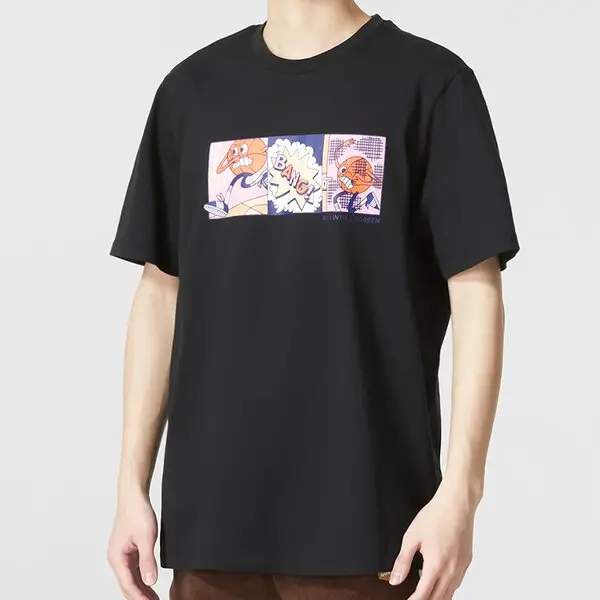 Adidas Lil' Stripe Basketball Graphic Tee 'black