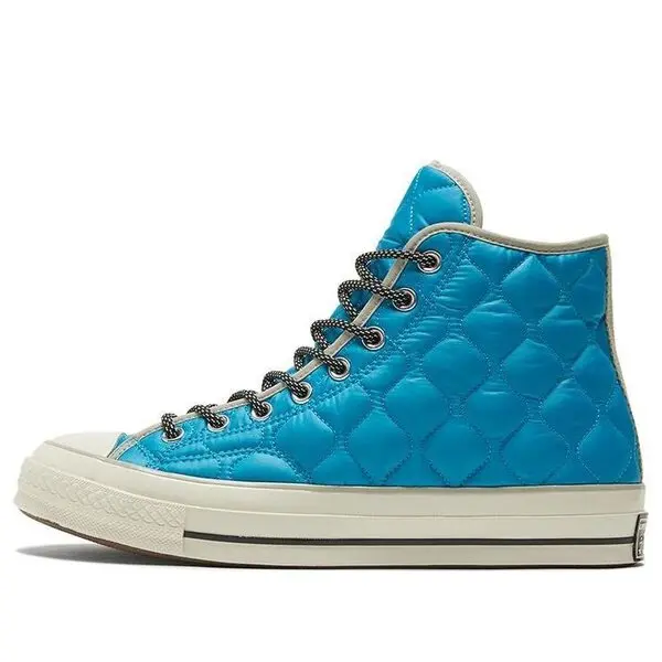 CONVERSE Chuck 70 High Top Quilted Sneakers - Blue/white