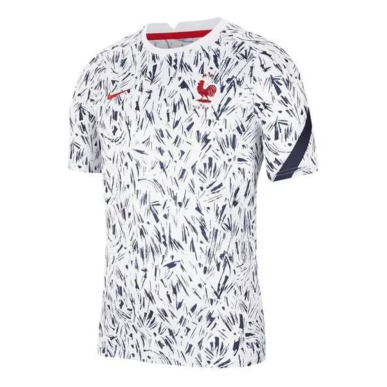 Nike France National Team 20/21 Training Jersey - White/blue/red