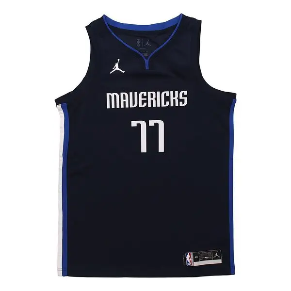 Nike Dallas Mavericks Doncic No. 77 Nba Basketball Jersey 20-21 Season Fan Edition - Dark Blue